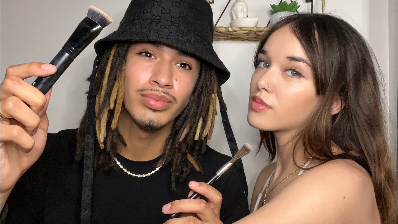 ASMR| boyfriend does my makeup 🫣💋 - YouTube
