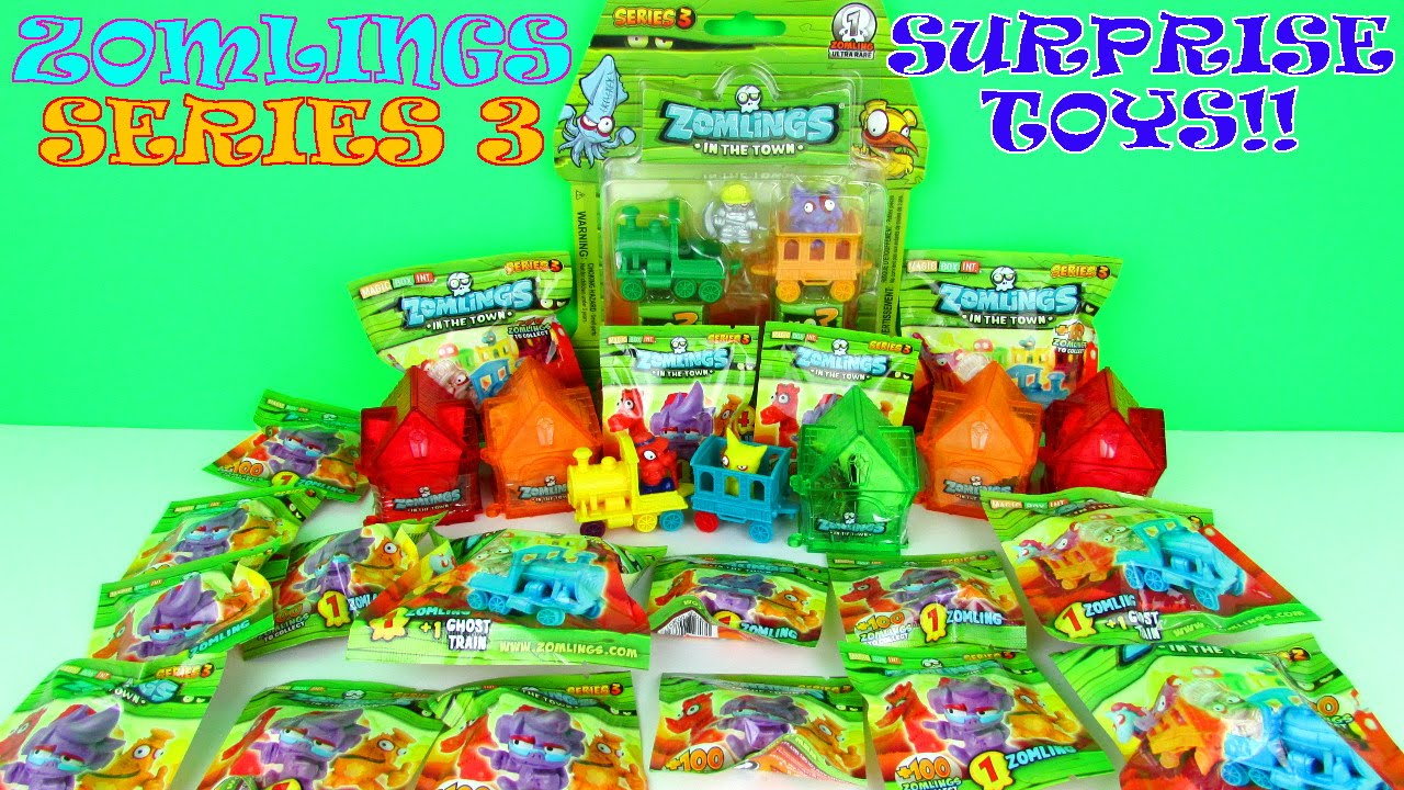ULTIMATE ZOMLINGS SURPRISE BLIND BAGS TOYS OPENING SERIES 3 CRYSTAL ...