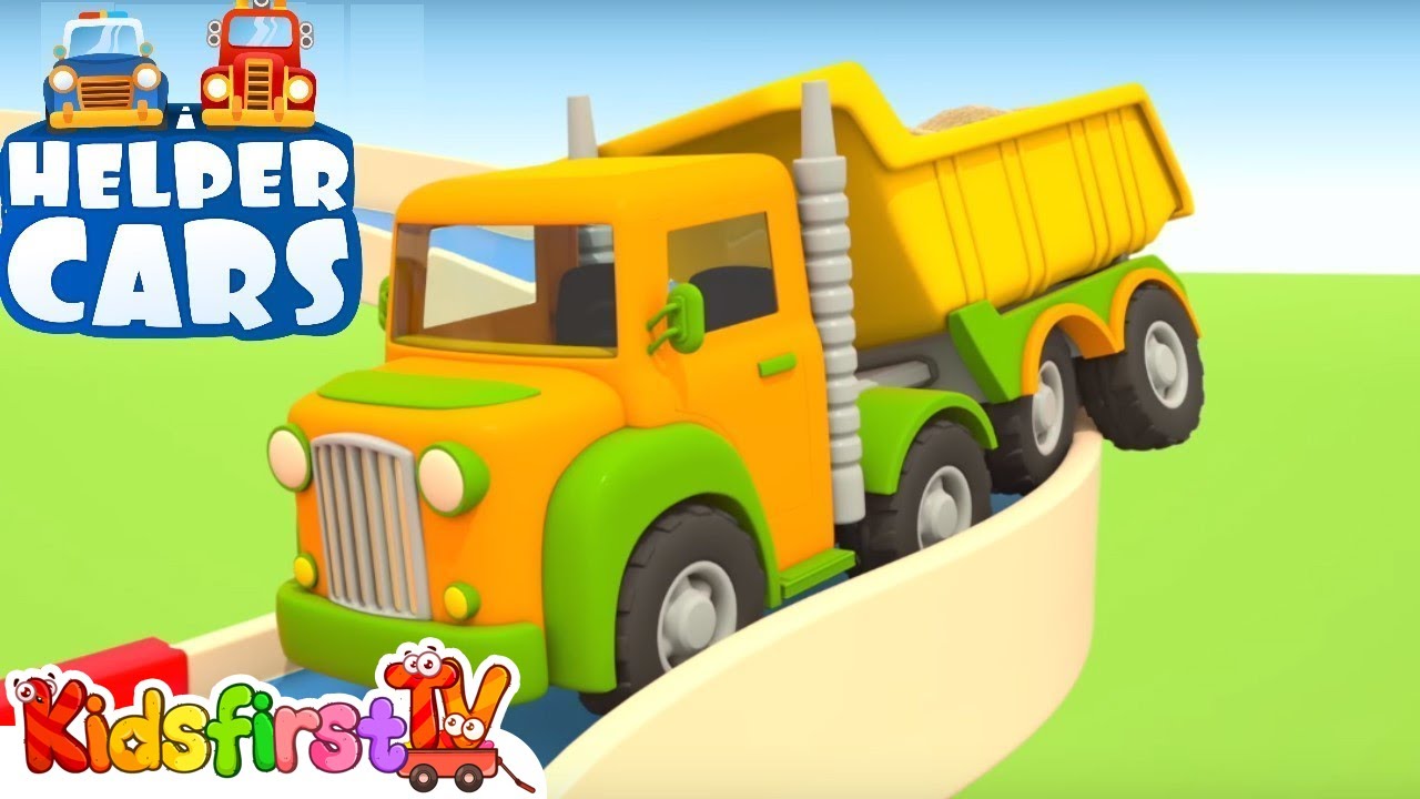 Helper Cars and trucks. Baby cartoon for kids. - YouTube