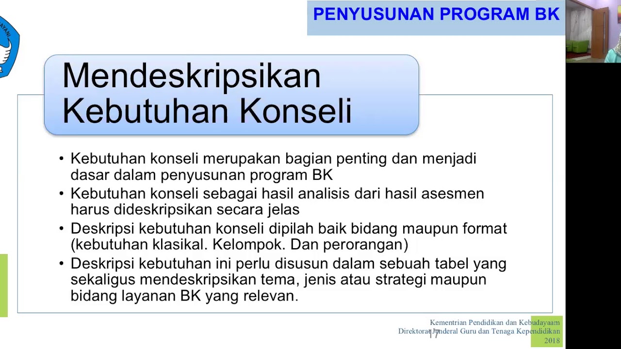 Penyusunan Program Bimbingan dan Konseling mengacu pada Panduan ...