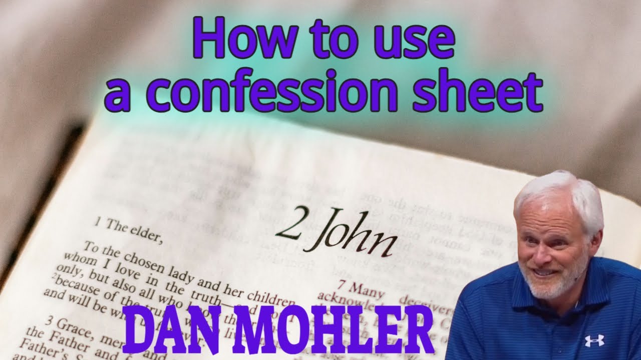 ️ How to use a confession sheet - Dan Mohler - YouTube