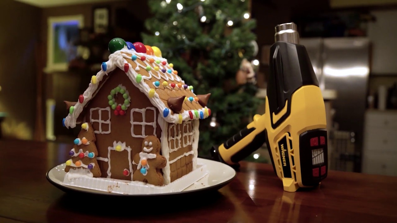 Wagner FURNO Heat Gun Use #89 Trimming Gingerbread Houses - YouTube