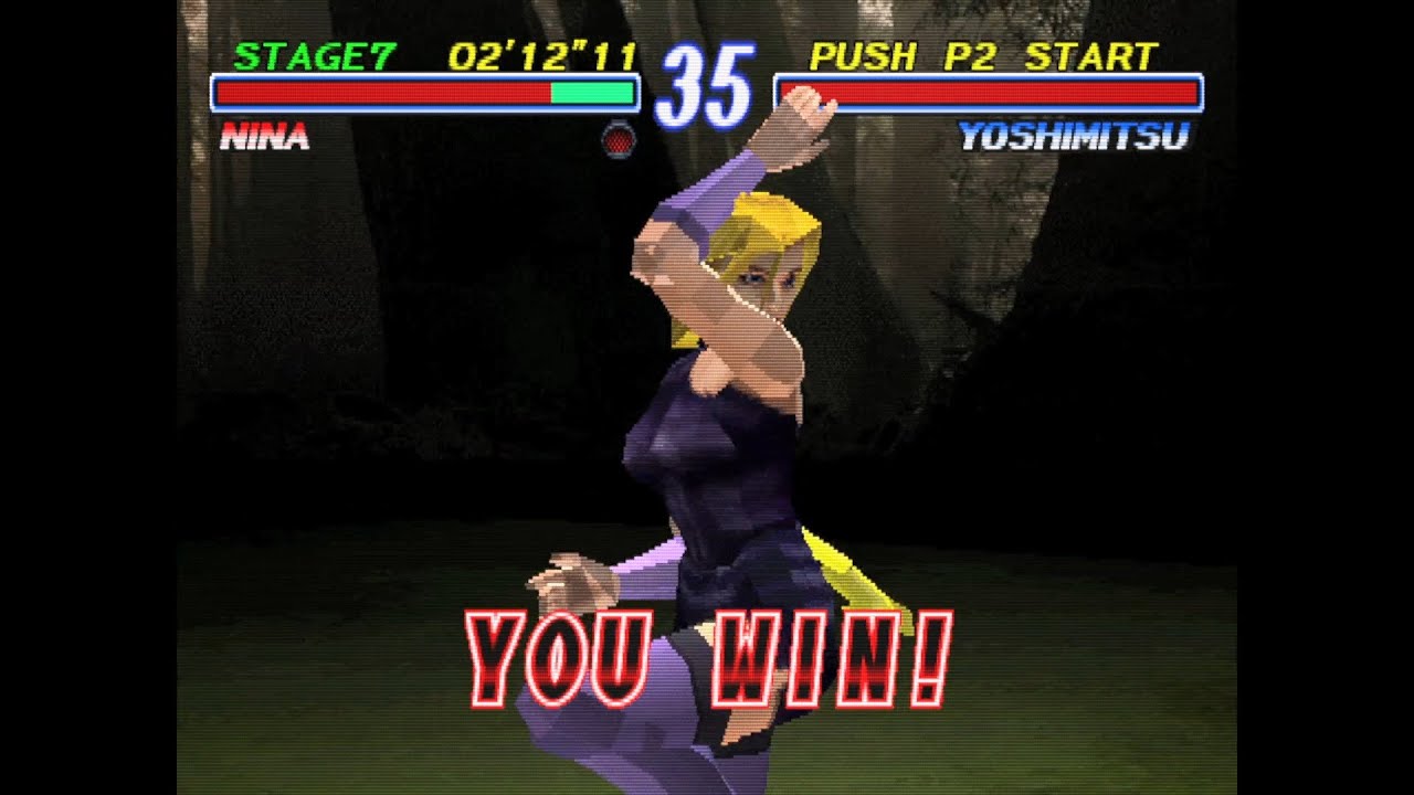 Tekken 2 (PS1, Arcade) - Nina - YouTube
