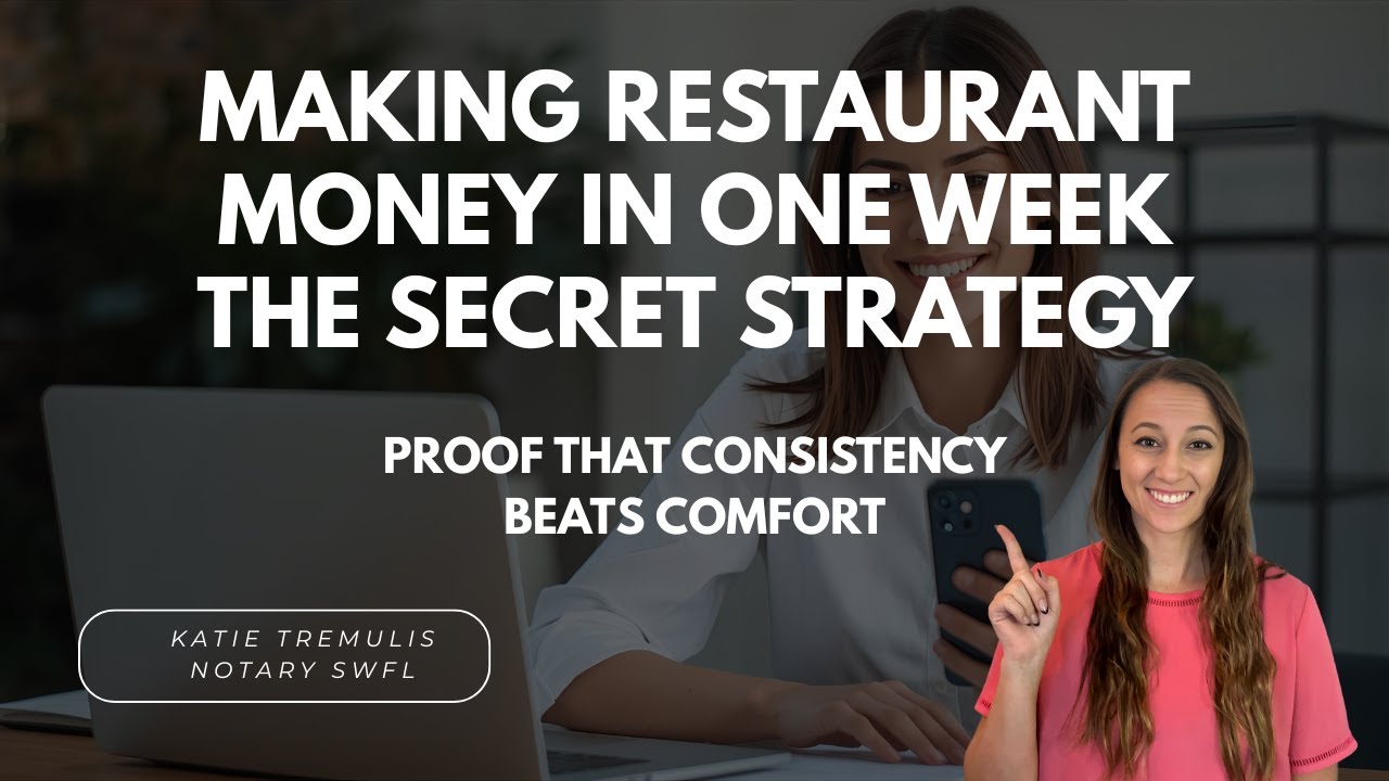 Making Restaurant Money in ONE Week THE Secret Strategy - YouTube