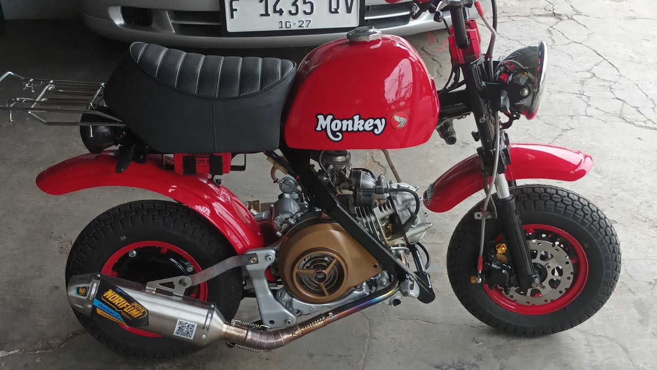 Spill / review replika honda monkey basik mio smile edisi warna merah ...