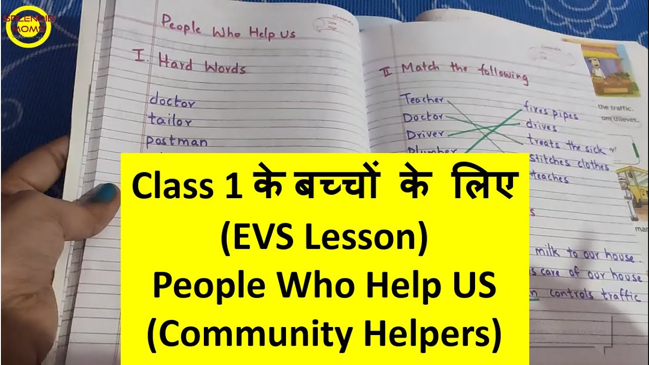People Who Help Us Community Helpers Class 1 EVS Hard Words people-who-help-us-community-helpers-class-1-evs-hard-words