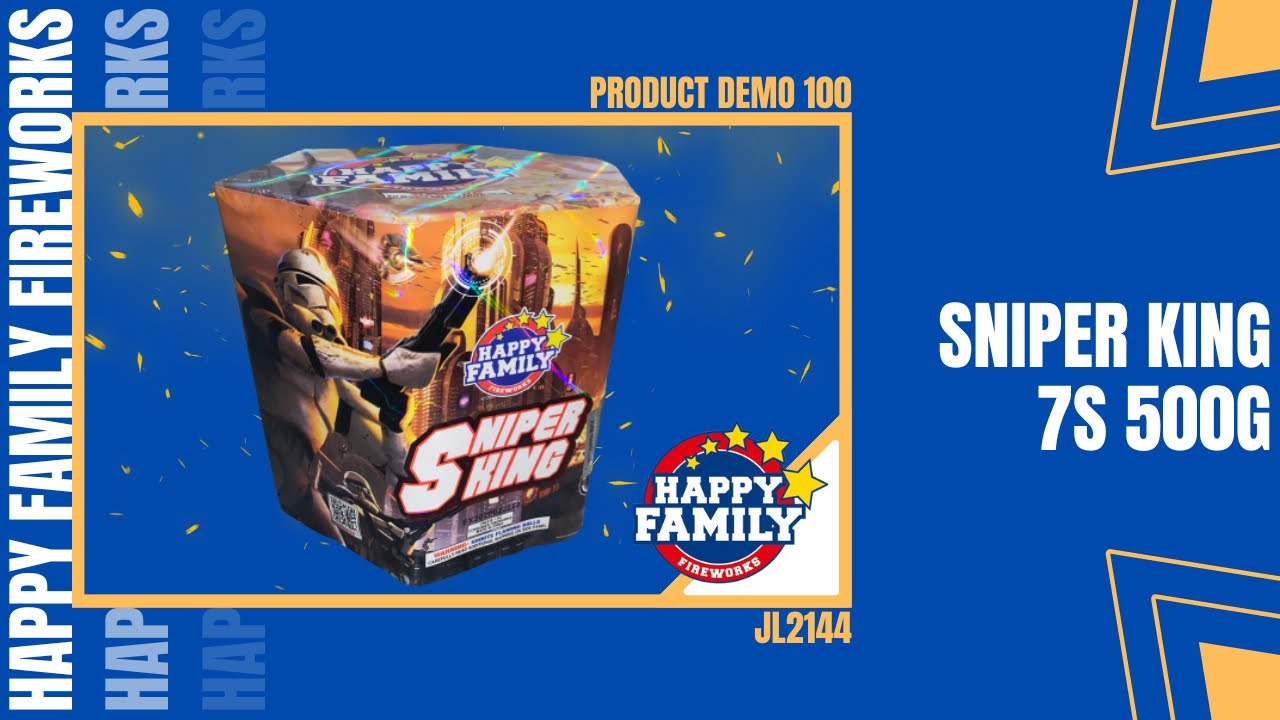 Sniper King 7 Shot 500g Cake by Happy Family Fireworks (100TH DEMO ...