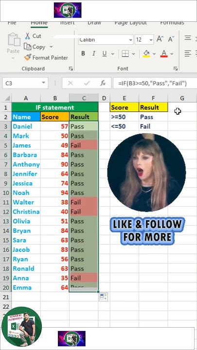 If Formula In Ms Excel 👍sanjib Ki Pathshala Exceltips Exceltricks Exceltutorial Msexcel