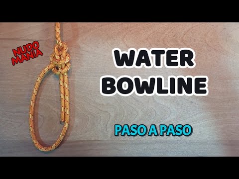 Como hacer el WATER BOWLINE - Paso a Paso. Es un nudo muy fuerte y ...