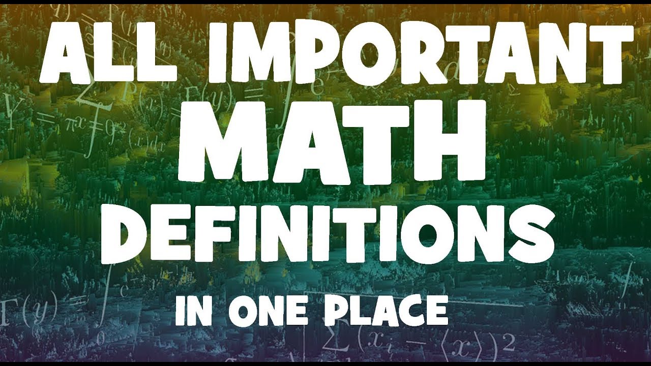 All important math definition class 11th and 12th in one place - YouTube