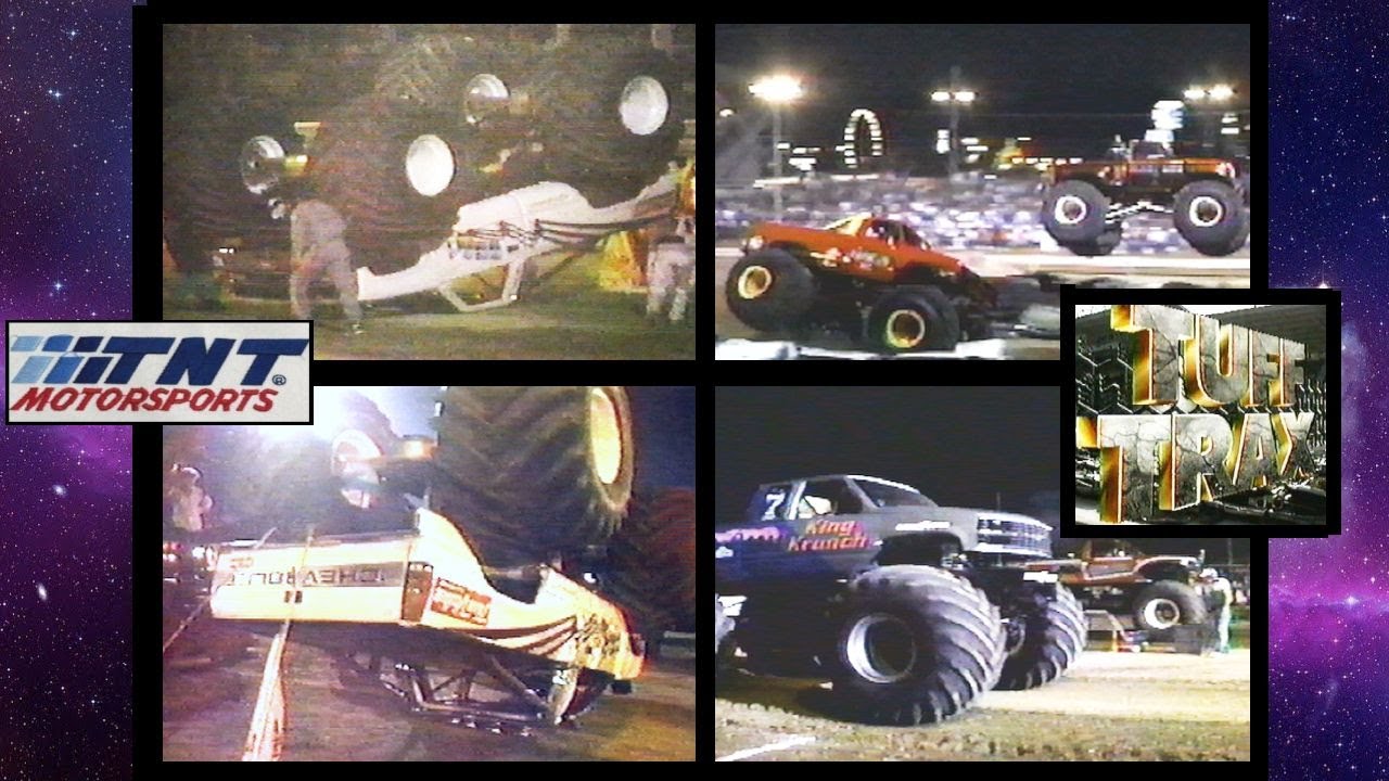 1989 TUFF TRAX! TNT MONSTER TRUCKS, RACE 1! KALAMAZOO MICHIGAN! BOWLING ...