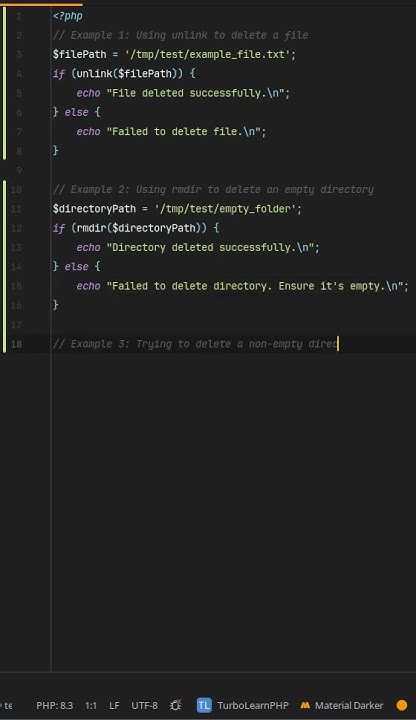 What’s the difference between unlink and rmdir in PHP? unlink vs rmdir in #php – Which One to ...