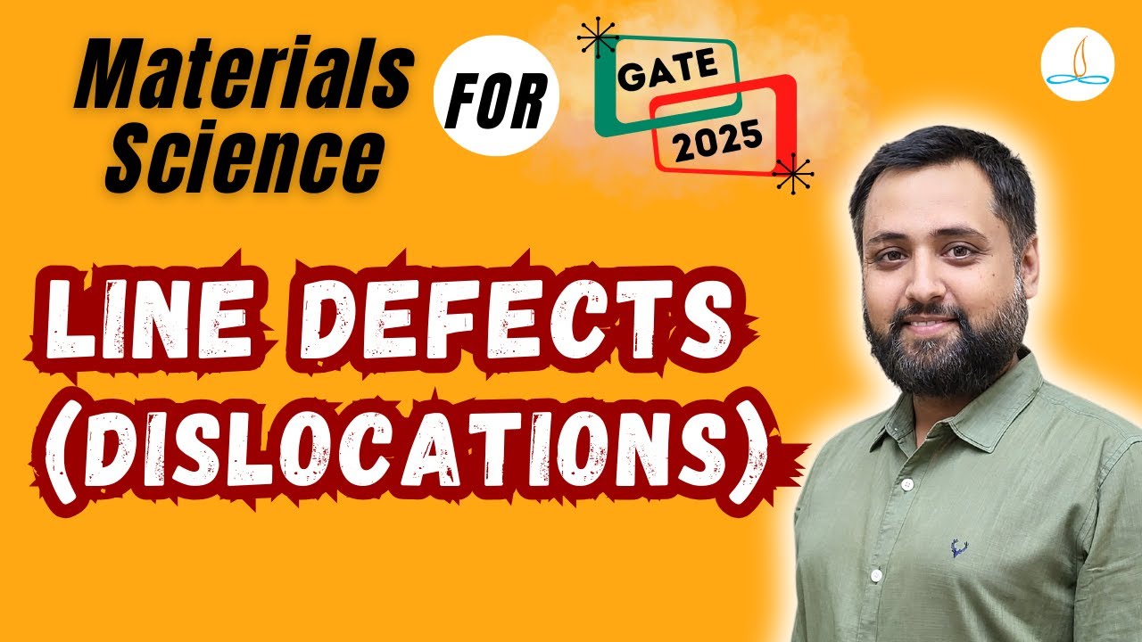 Materials Science for GATE 2025: Line Defects (Dislocations) - YouTube