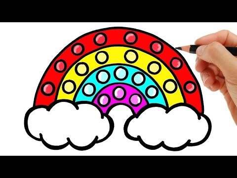 Cloud pop it drawing,Coloring, painting for toddlers, drawing ideas for ...