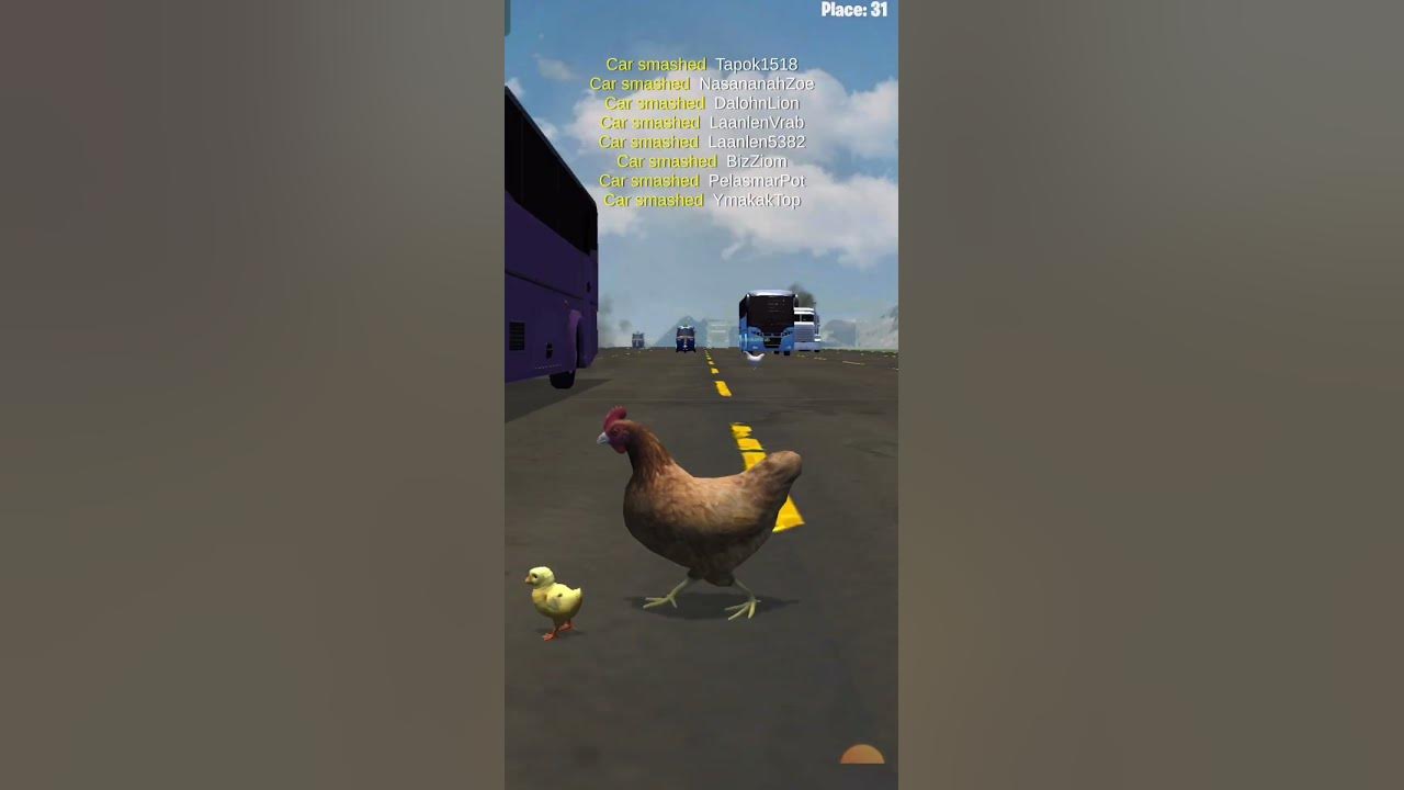 chicken road crossing game #shorts - YouTube