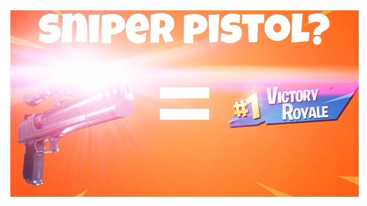 CAN the HAND CANNON BE A SNIPER? - FORTNITE BATTLE ROYALE - YouTube