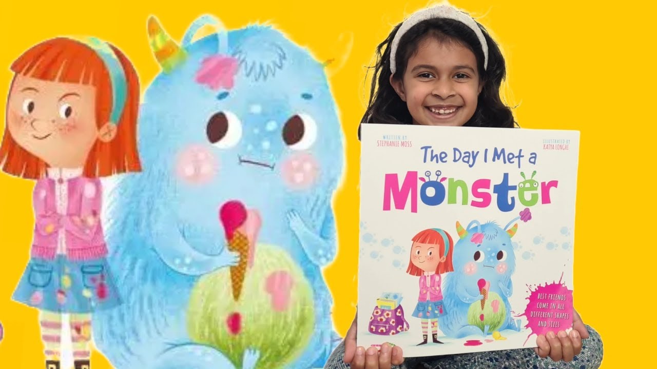 Rhea Reads THE DAY I MET A MONSTER | Read Aloud Book for Kids - YouTube