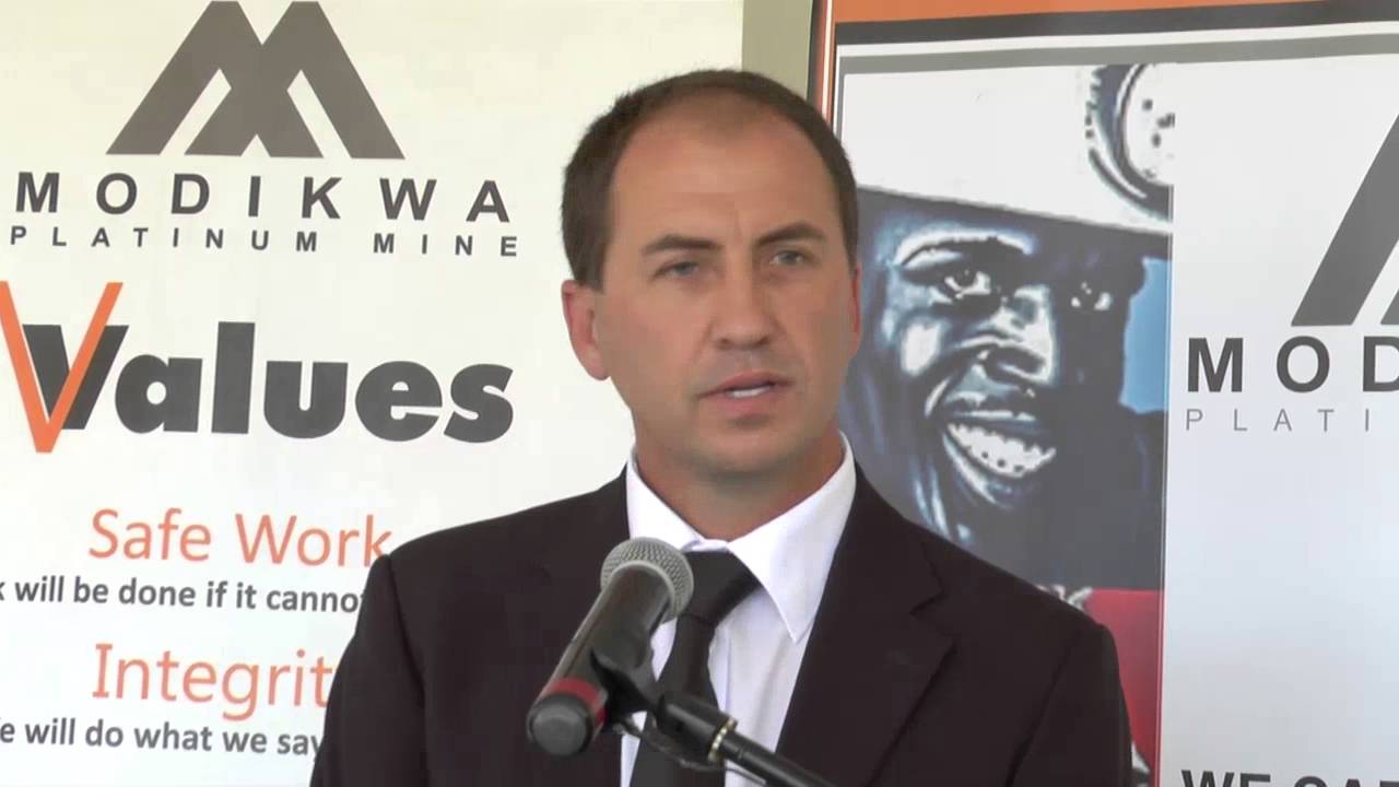 Modikwa Mine handing over project - YouTube
