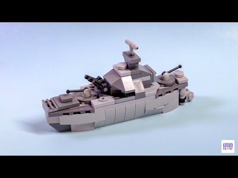 Build a LEGO Mini Warship! | Easy Naval Ship MOC Tutorial - YouTube
