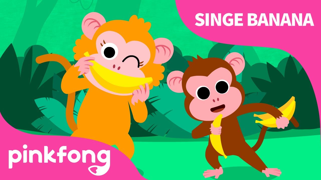 Singe Banana (Monkey Banana) | Chansons Animaux | Pinkfong, Bébé Requin ...
