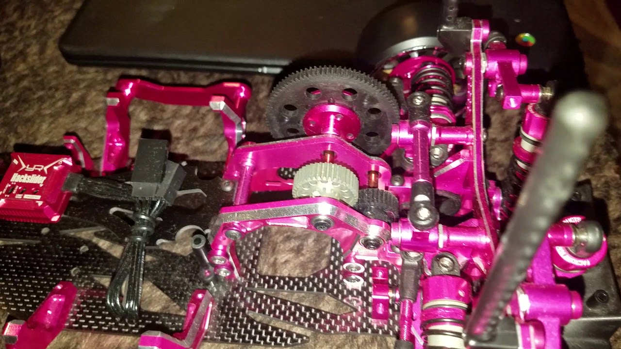 SAKURA D4 ALL 3RACING ALUMINUM PARTS... - YouTube