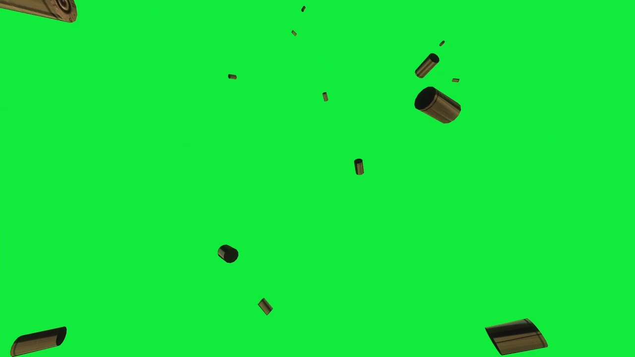9mm Bullet Casing Rain [GREEN SCREEN] - YouTube