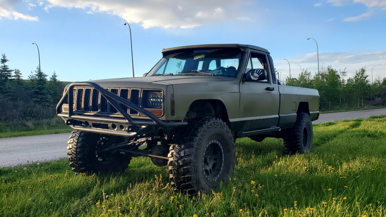 Exhaust & Comanche Update! (89' Jeep Comanche Revving & Flyby) - YouTube