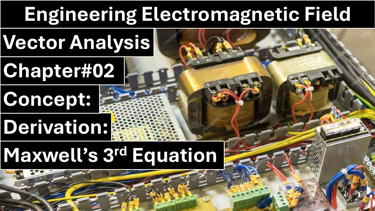 Engineering Electromagnetics | Chapter#02 | Derivation of Maxwell's 3rd ...