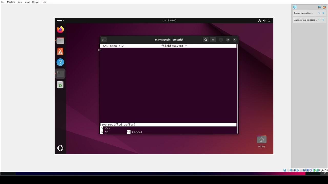 Tutorial Basic Command Line Linux Ubuntu 24.04.1 LTS #primakarauniversity - YouTube