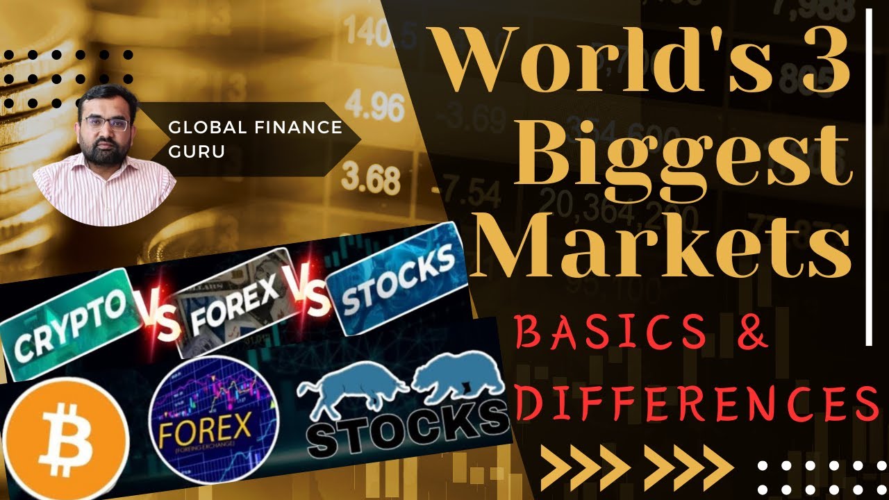 CRYPTO vs FOREX vs STOCKS📈 || Basics & Differences || Top Exchanges of ...