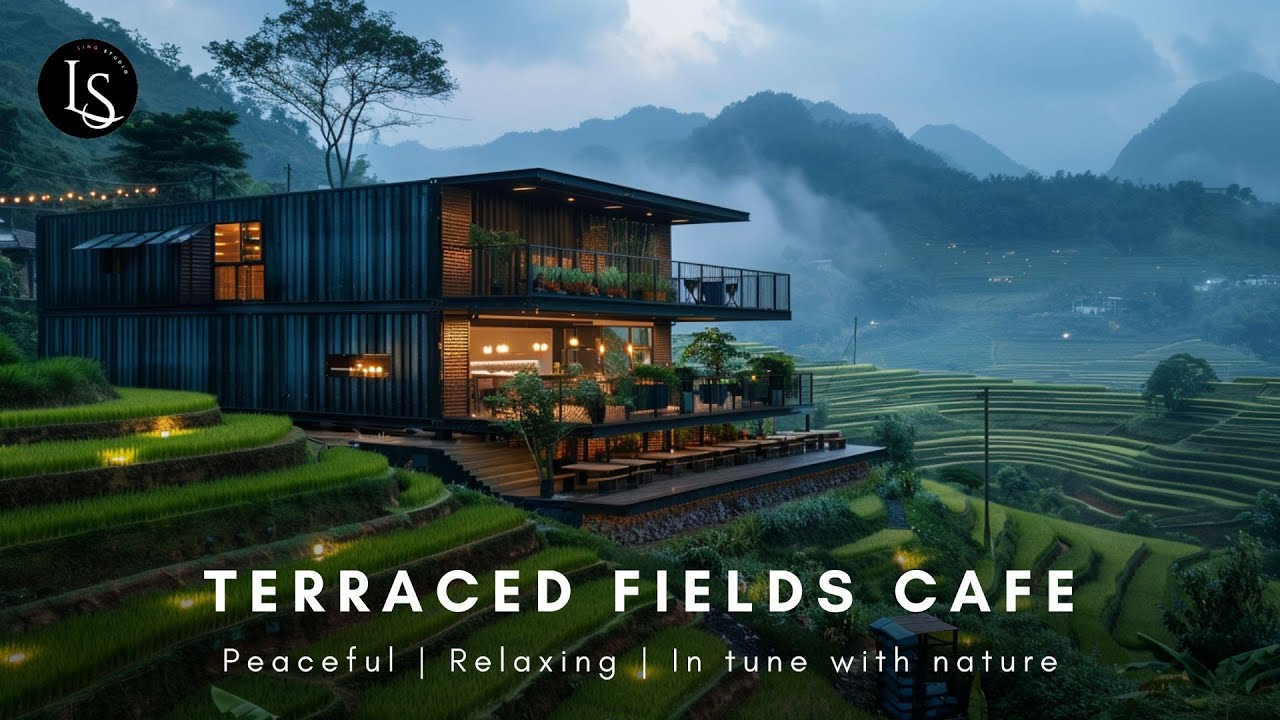 Rice Fields Reimagined: Black Container Cafe Design for a Modern Escape ...
