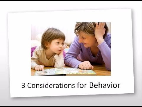 Three Behavior Considerations for Speech Therapy - YouTube