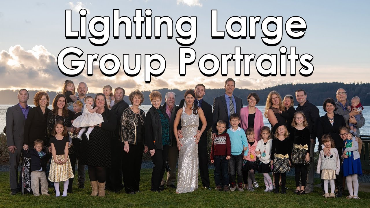 How to Light LARGE Group Portraits - YouTube