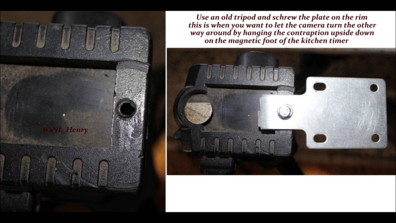 DIY cheap 4 way pan tilt system gopro - YouTube