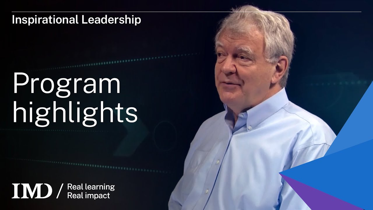 IMD's Inspirational Leadership: Program highlights - YouTube