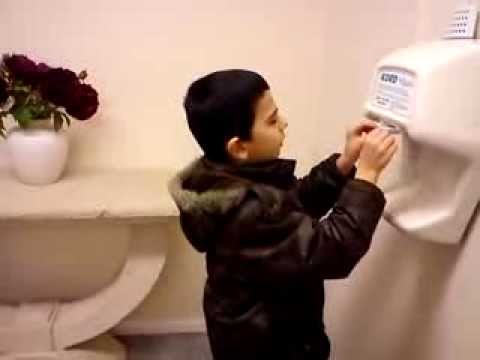 Leo using a vintage hand dryer - mini review - YouTube