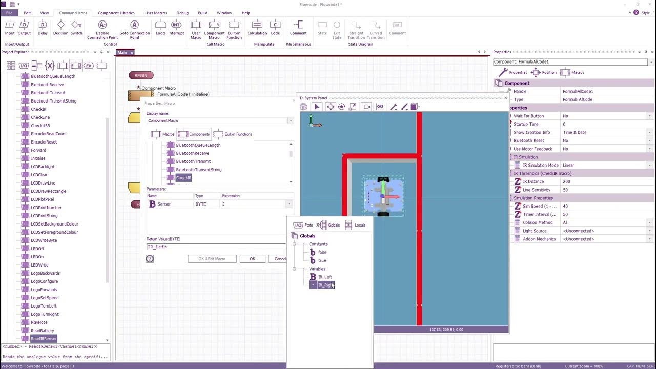 Flowcode - Formula Allcode Robot Maze Solving - YouTube