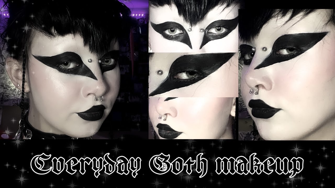 MY EVERYDAY GOTH MAKEUP TUTORIAL - YouTube