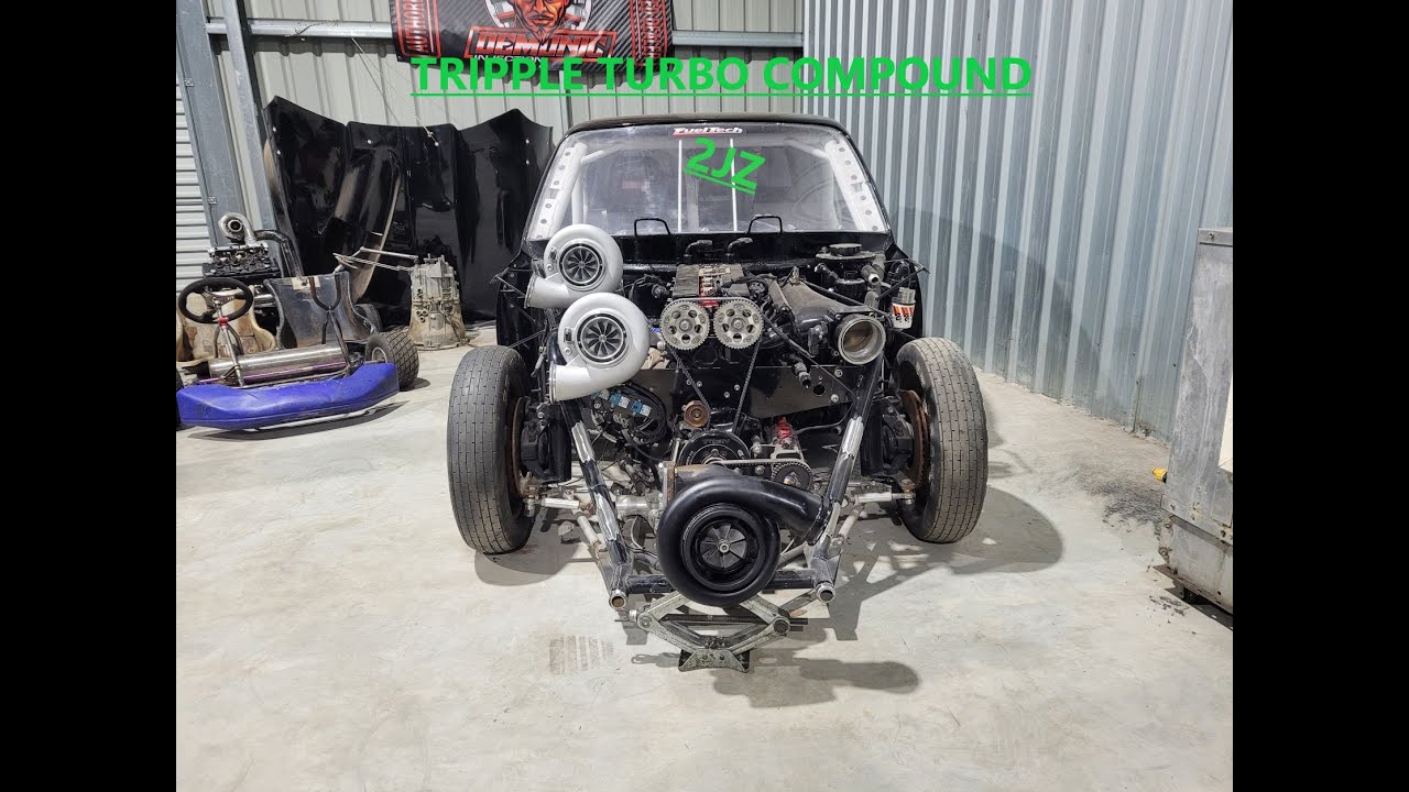 TRIPLE TURBO COMPOUND 2JZ HONDA CIVIC - YouTube