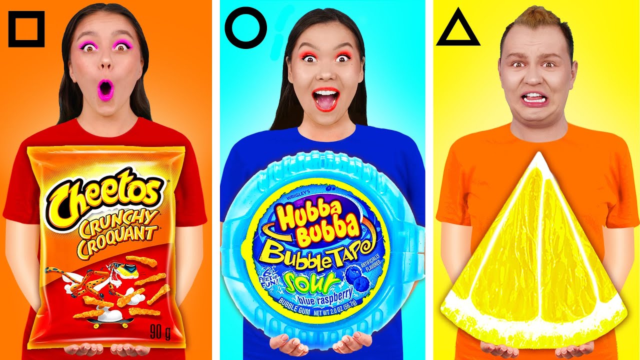 Geometric Shape Food Challenge | Fantastic Food Hacks by KaZaZa ...