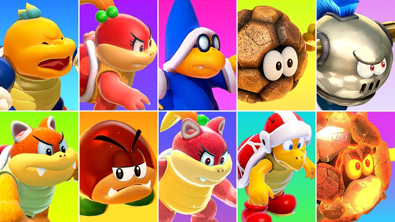 Super Mario 3D World + Bowser's Fury - All Mini Bosses - YouTube