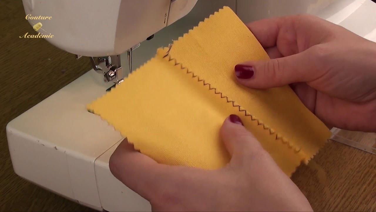 Surfiler avec un point de point zigzag ou surjet 👍😊 Cours de couture ...
