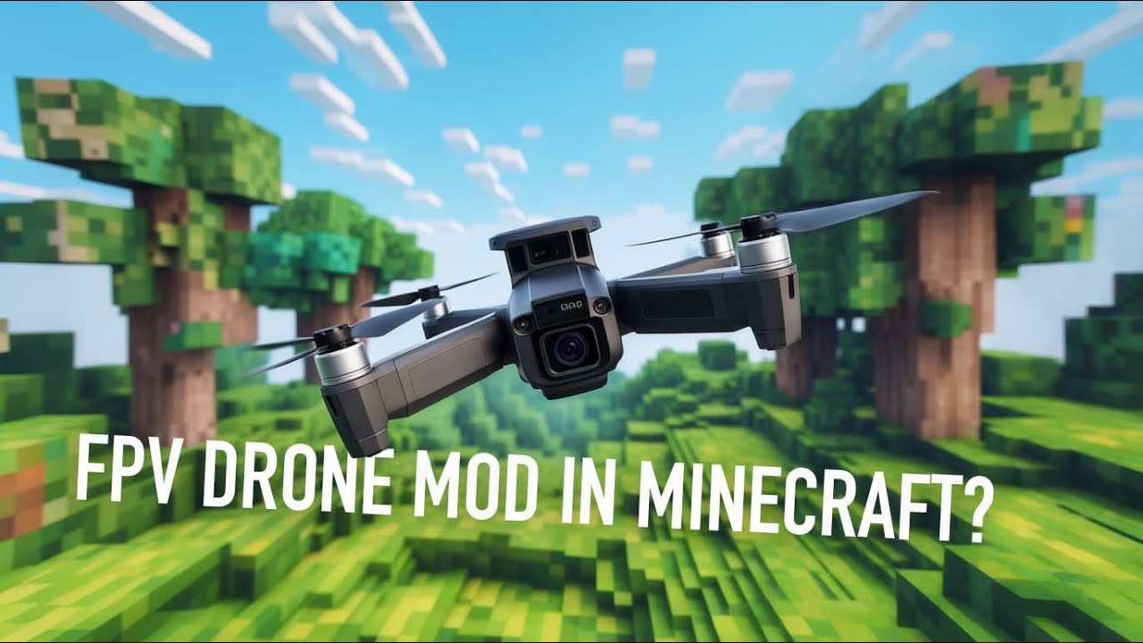 FLYING A FPV DRONE IN MINECRAFT??? - YouTube