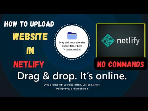 How to Upload Website in NETLIFY WEBSITE 2023 || Just Drag & Drop Tamil 2023. - YouTube