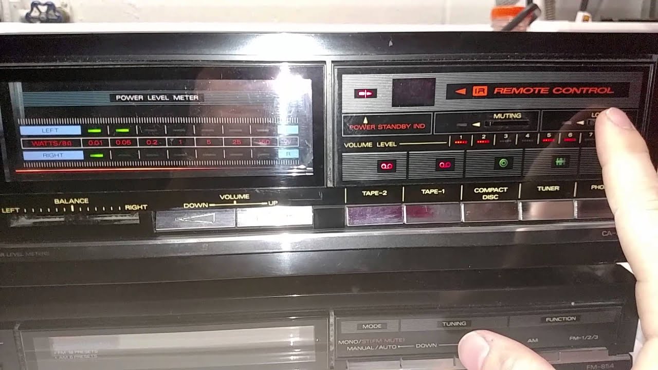 Fisher CA-854 - YouTube