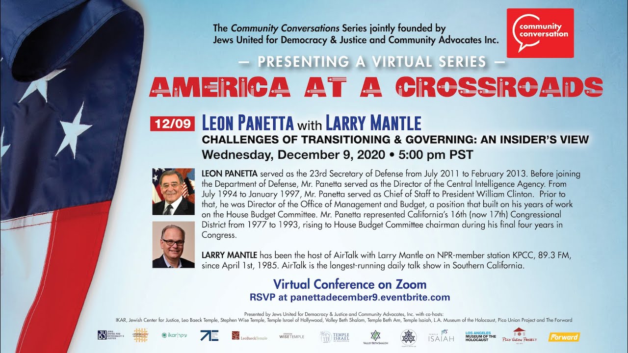 America at a Crossroads | Secretary Leon Panetta with Larry Mantle ...