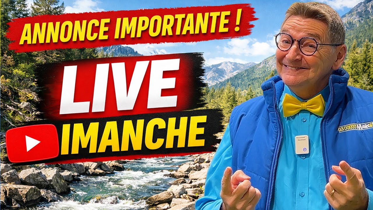 Annonce importante : live exclusif ce dimanche - YouTube