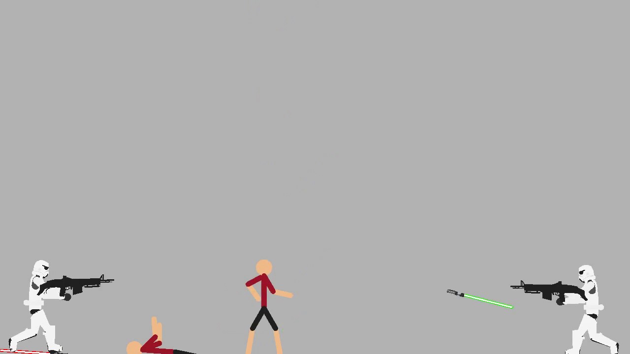 Star wars fight scene - stick figure animation - YouTube