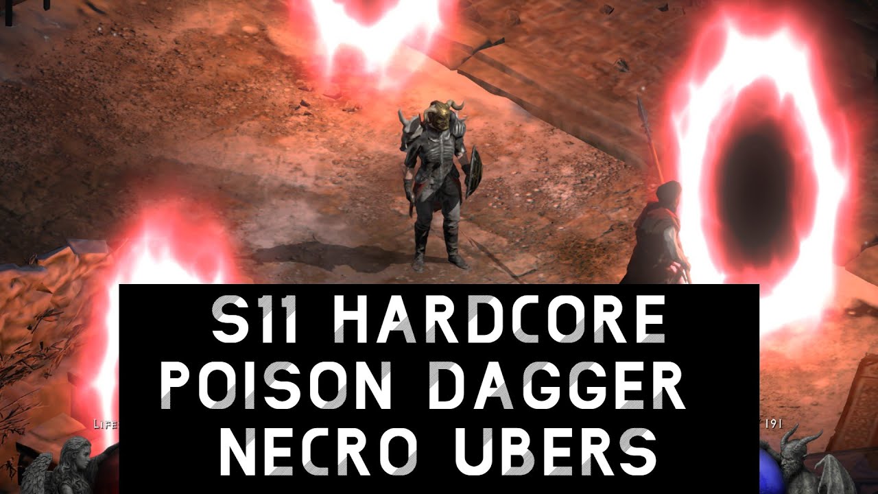 [D2R S11] Poison Dagger HC Ubers (No BO) - YouTube