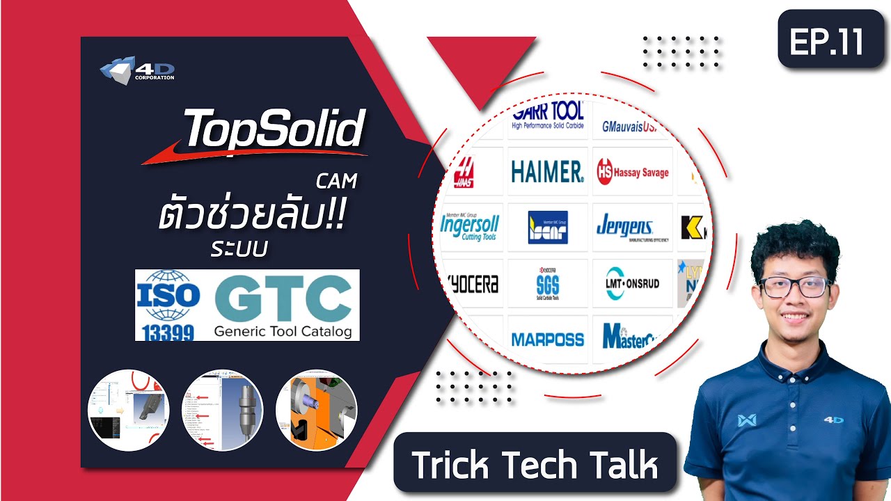 Trick Tech Talk EP 11 ตัวช่วยลับ ระบบ GTC TopSolid CAM - YouTube